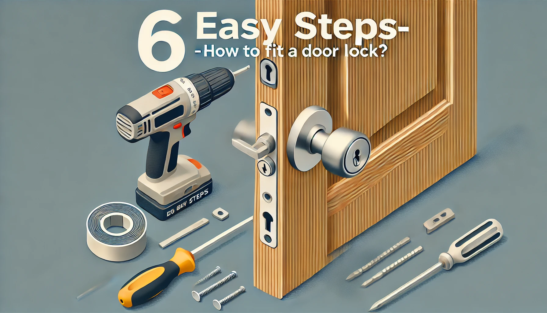 6 Easy Step - How to Fit a Door Lock?